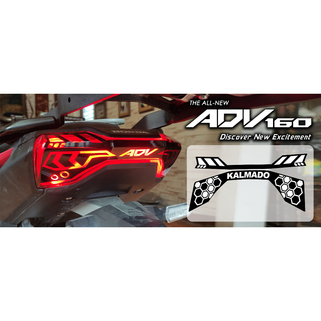 Tail Light Decal For Honda ADV 160/150 Kalmado Design | Shopee Philippines