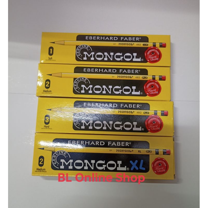 MONGOL pencil #1,#2,#3,XL original(sold by 12's) | Shopee Philippines