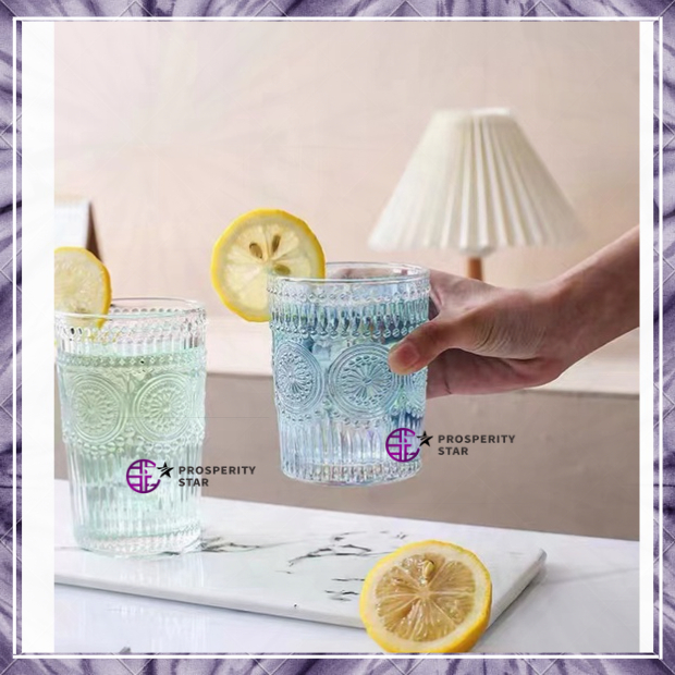 PROSPERITY STAR [6PCS] High Quality Transparent Glass Cup Sunflower ...