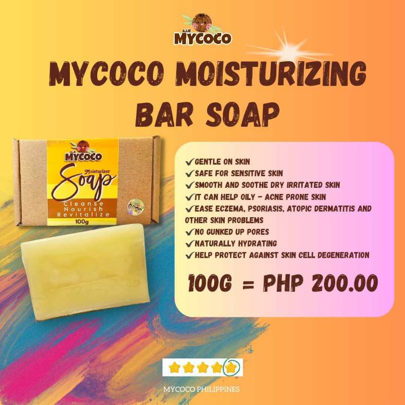 Mycoco Bar Soap (100g) | Shopee Philippines