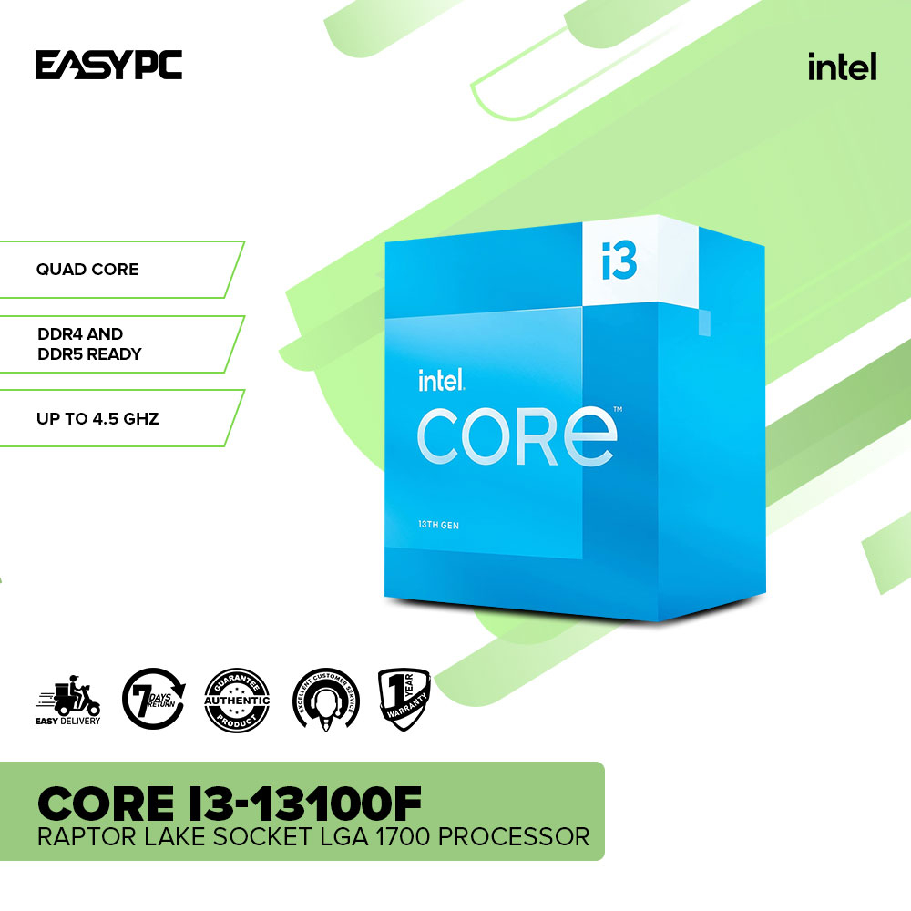 EasyPC | Intel Core i3-13100/i3-100F Intel Processor |Raptor Lake ...