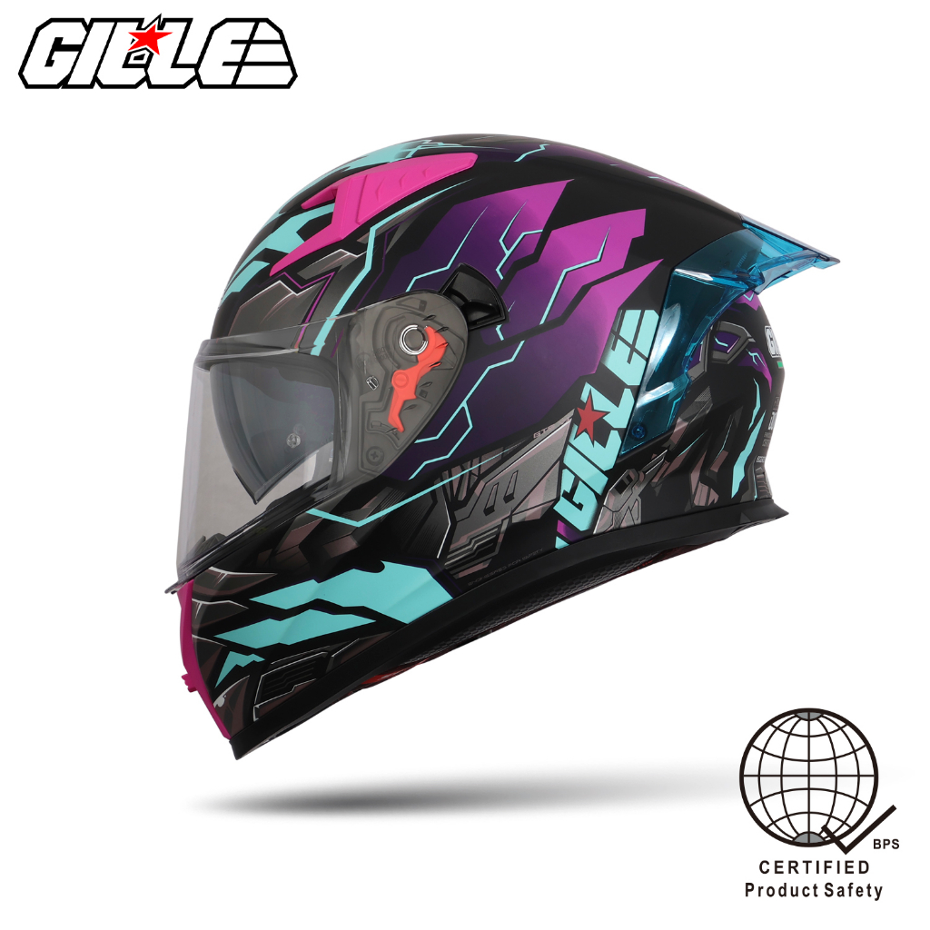 Gille Helmet 135 GTS V1 META Motorcycle Helmets Full Face Dual Visor ...