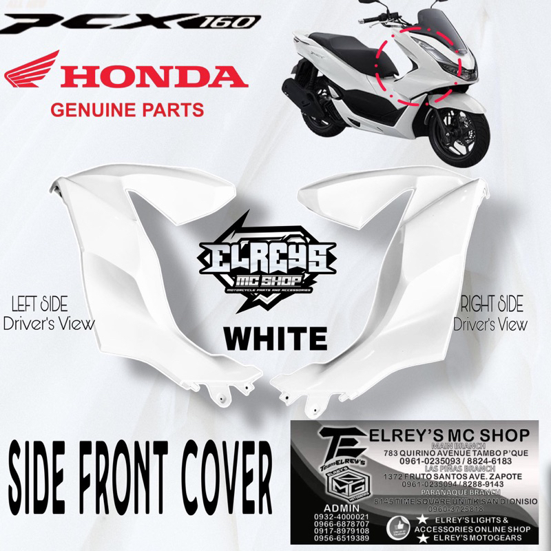 STOCK SIDE FAIRING FOR PCX 160 PEARL WHITE | Shopee Philippines