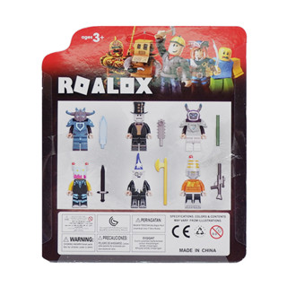 Roblox Minifigure Set 6 Famous Building Blocks Heros with Accessories ...