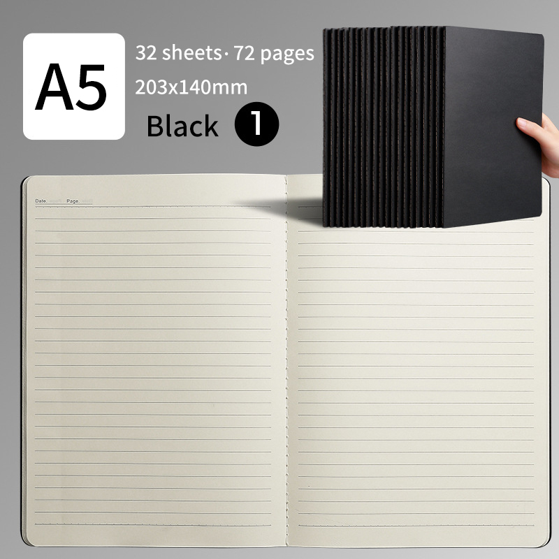 JW A5 Notebook Line Black/Khaki Notebooks 36sheets 72pages COD | Shopee ...