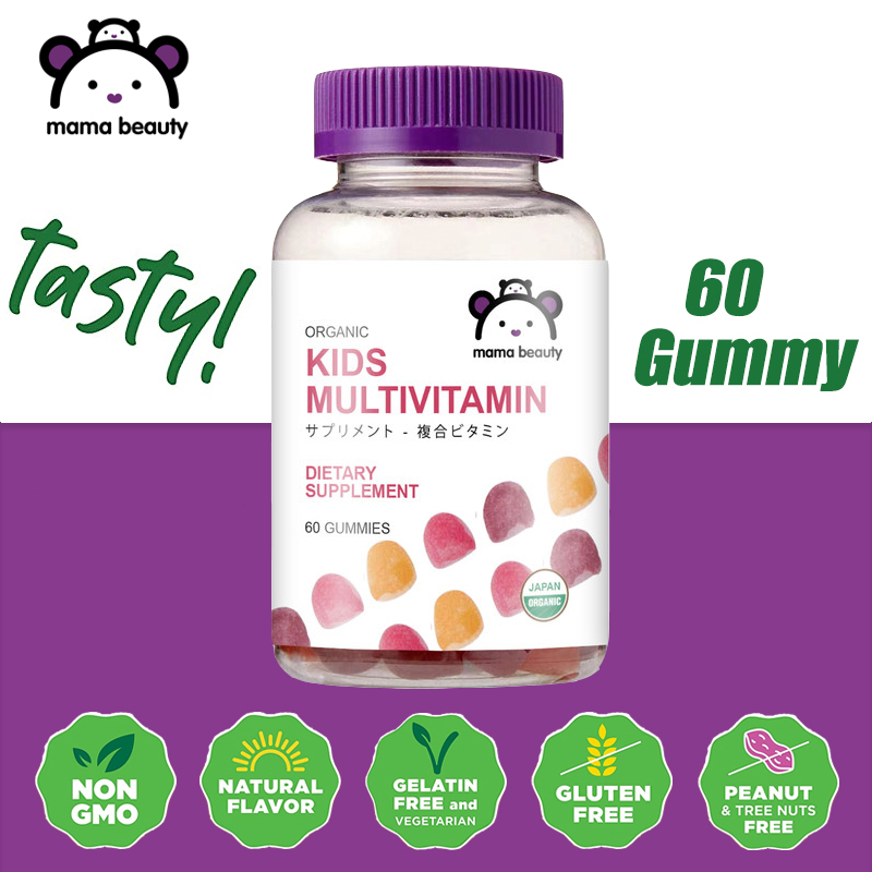 MAMA BEAUTY Kids Multivitamin Gummy Promote Bone Growth and Brain ...