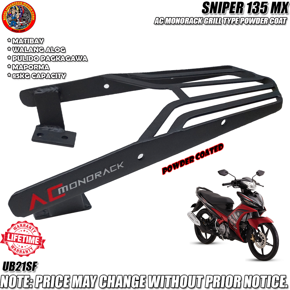 SNIPER 135 MX AC MONORACK GRILL TYPE POWDER COAT (UB21SF) | Shopee ...