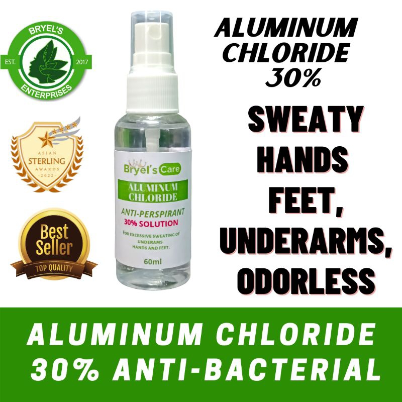 Bryel's Care 30% Aluminum Chloride 50ml Spray for excessive sweating of ...