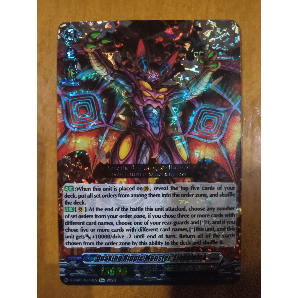 CFV Quaking Ripple Monster, Eledglema Re+ D-SS05 PR D-PR/169 Cardfight ...