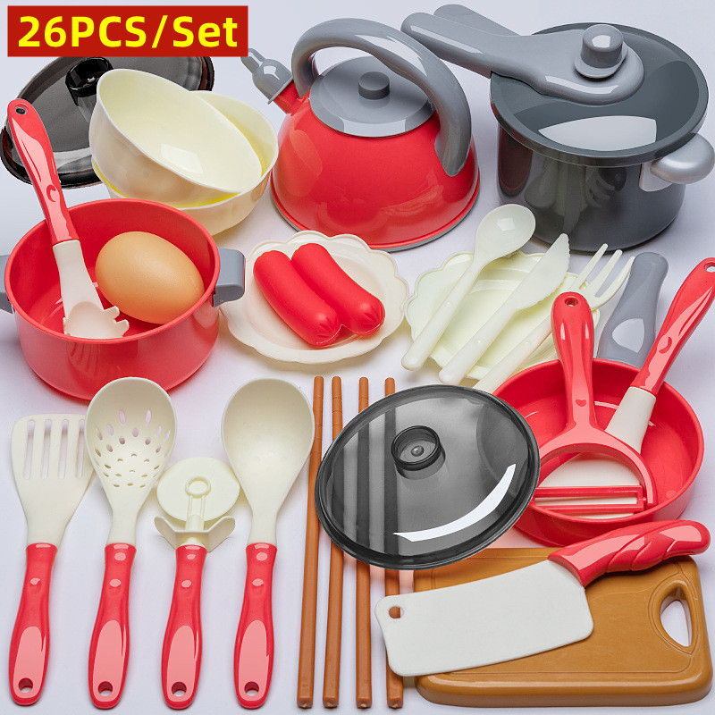 COD# Cooking toy set Children's play house simulation kitchen toy set ...