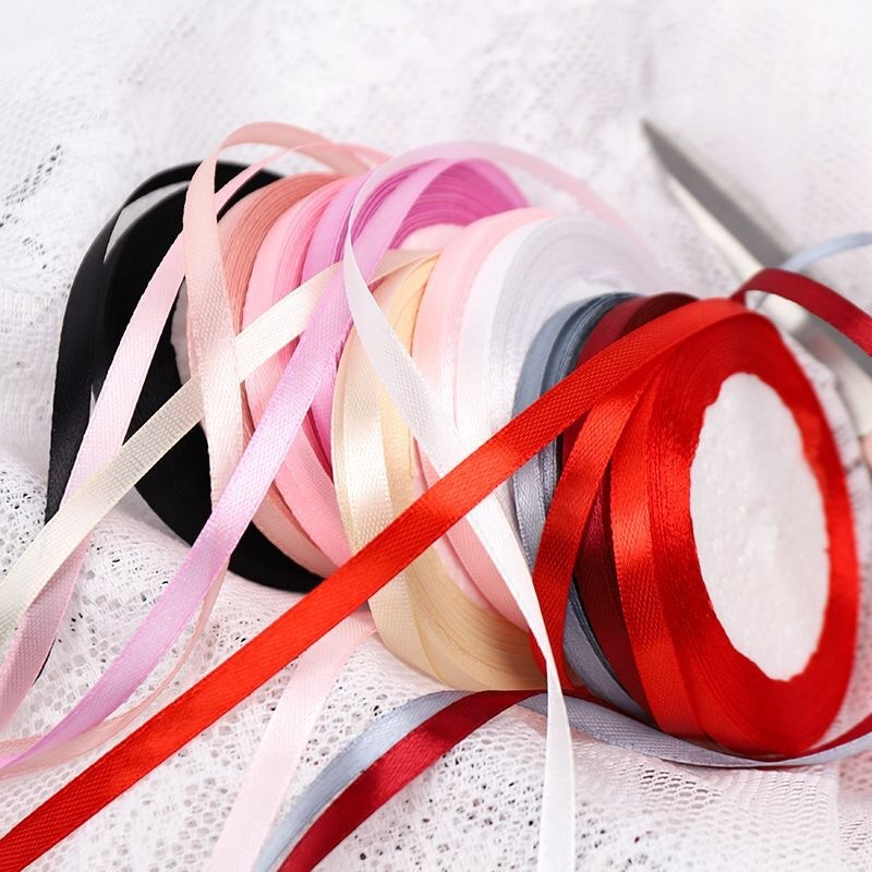 25Yards/Roll 6mm ribbon, satin ribbon, decorative ribbon, gift ...