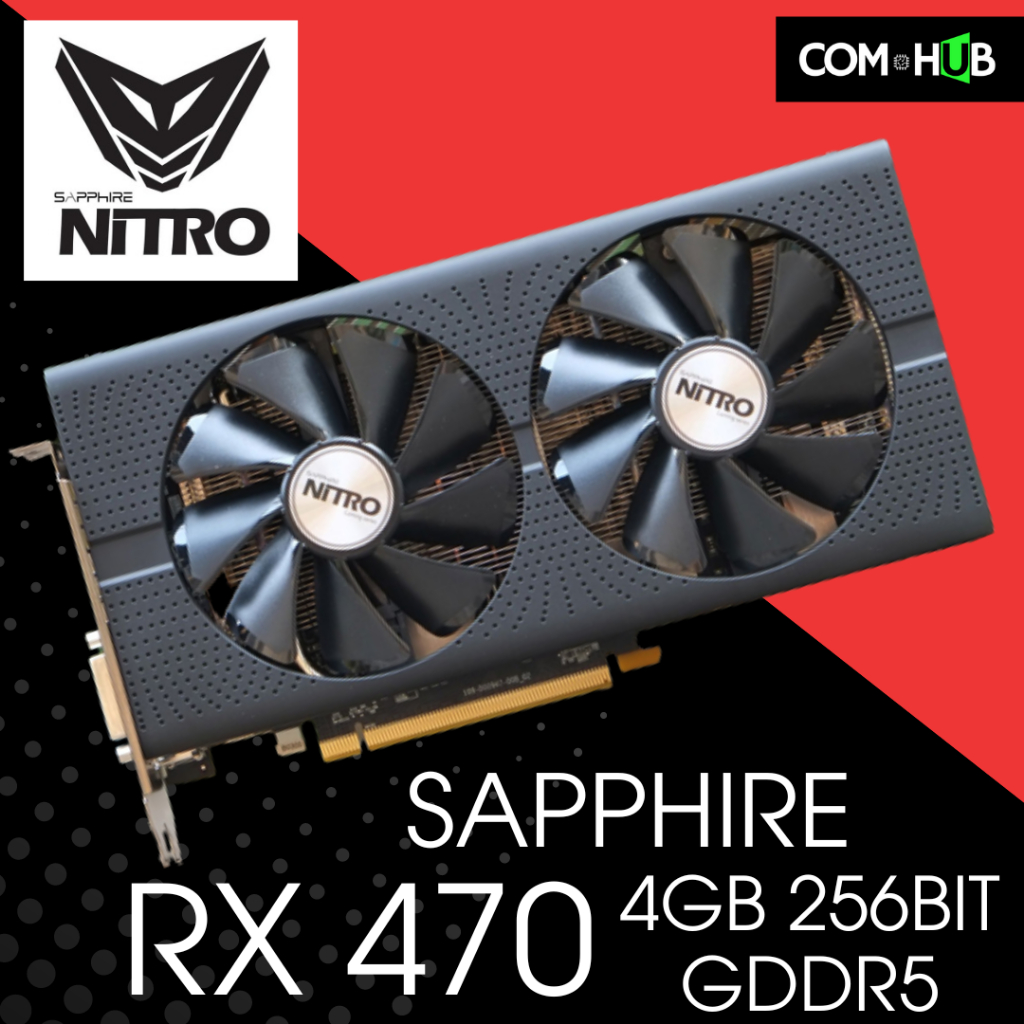 Com Hub PC | SAPPHIRE RX 470 4GB Video Card 256Bit GDDR5 Graphics Cards ...