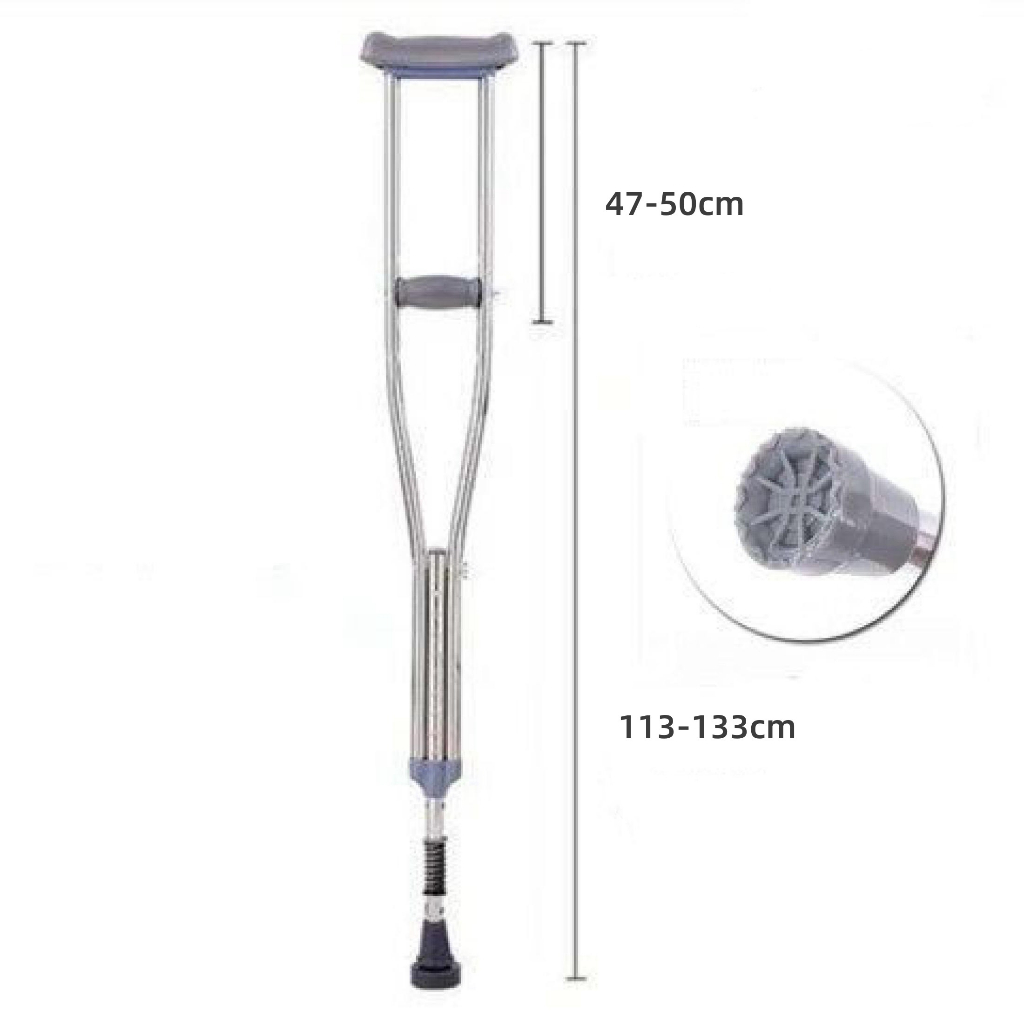 【Fast delivery】Aluminum Adjustable Crutches Adult Crutch Pair/Single ...