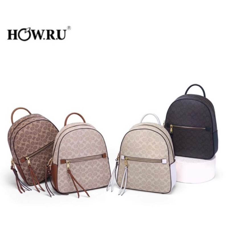 HOWRU BACKPACK MEDIUM LEATHER | Shopee Philippines