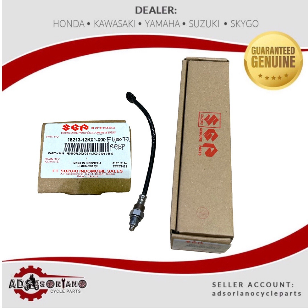 SUZUKI RAIDER 150 FI GSX-S150 GSX-R150 OXYGEN SENSOR 02 18213-12K01-000 ...