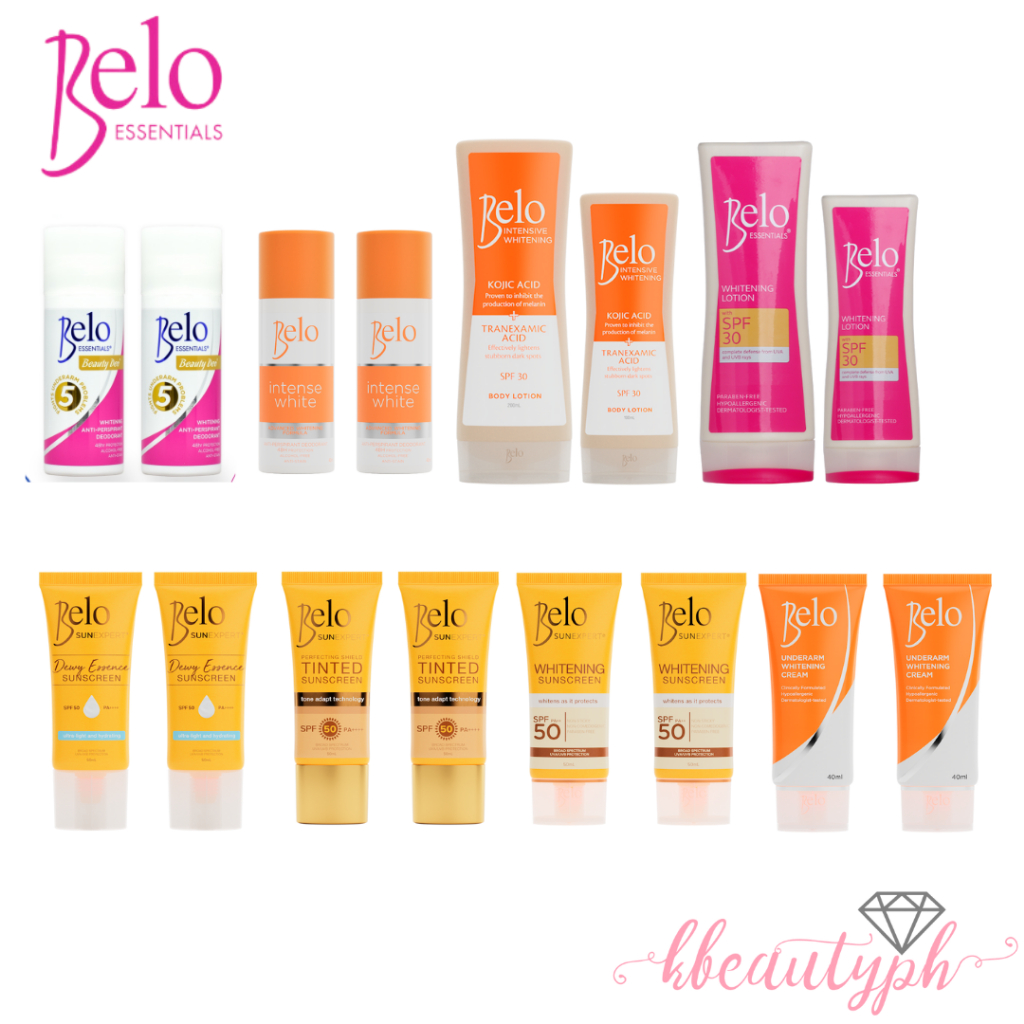 BUY 1 TAKE 1 BELO Essentials Lotion, Tinted Sunscreen, Underarm Cream ...