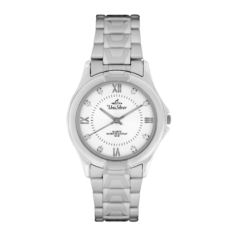 UniSilver TIME ARISTOCRAZIA Men's Analog Off-White/Silver Stainless ...