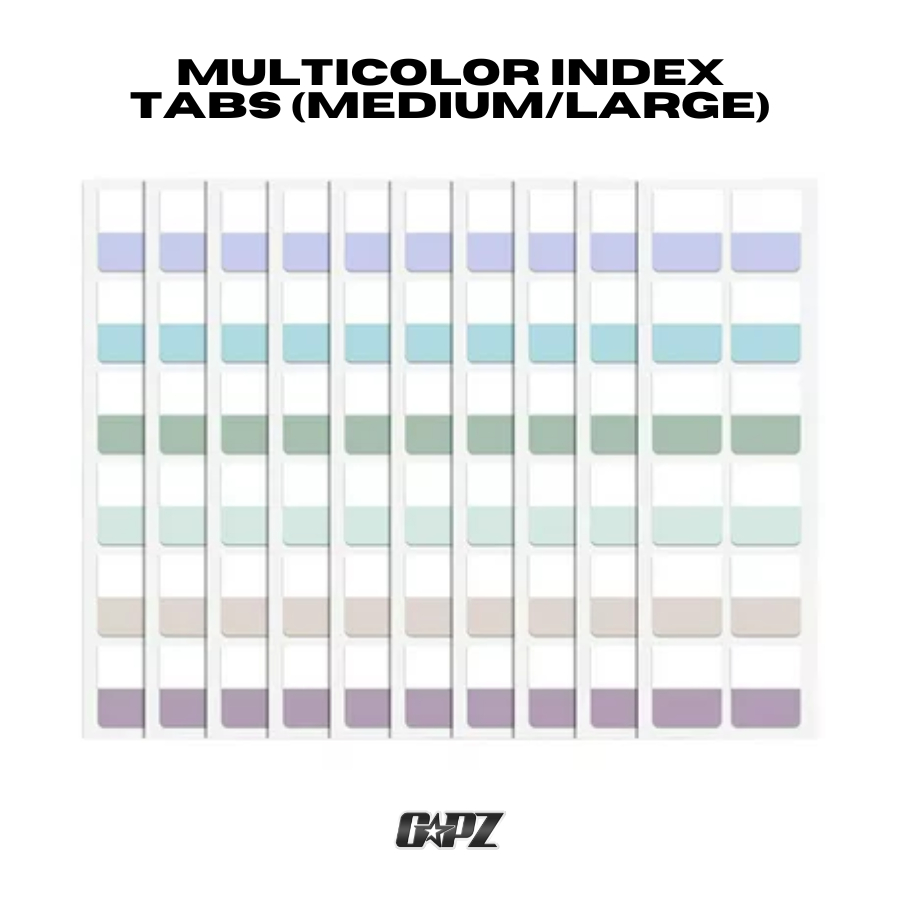 MULTICOLOR INDEX TAB for packing photocards | Shopee Philippines