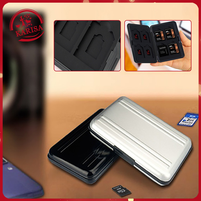 8 Slots Memory Card Case SD Card Storage Holder Wallet Case Bag for SD ...