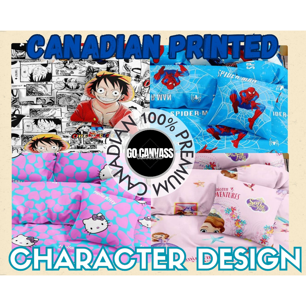 CANADIAN COTTON CHARACTER PRINTED DESIGN 96 WIDTH_TELA PER YARD ONLY l ...