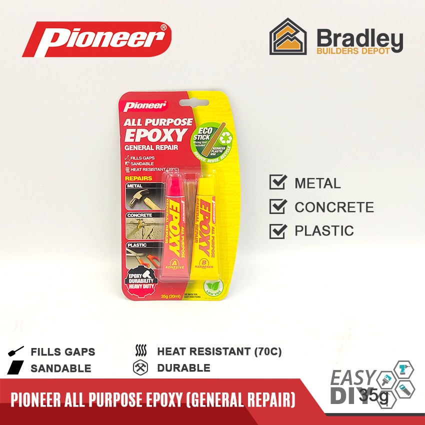Pioneer All Purpose Epoxy for General Repair (35g) | Shopee Philippines