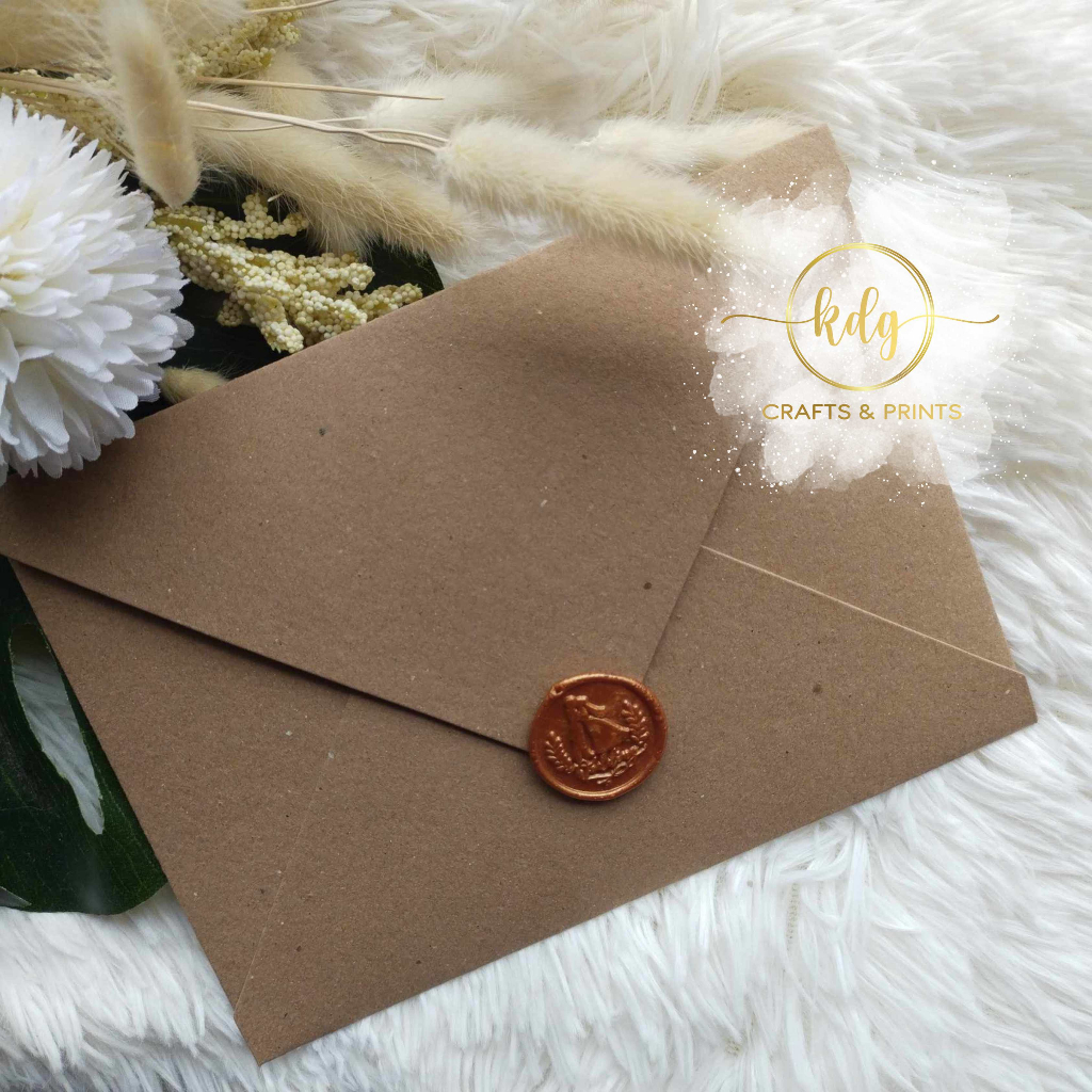 1 piece - Kraft - Makapal 5R Baronial Envelopes For Invitations ...