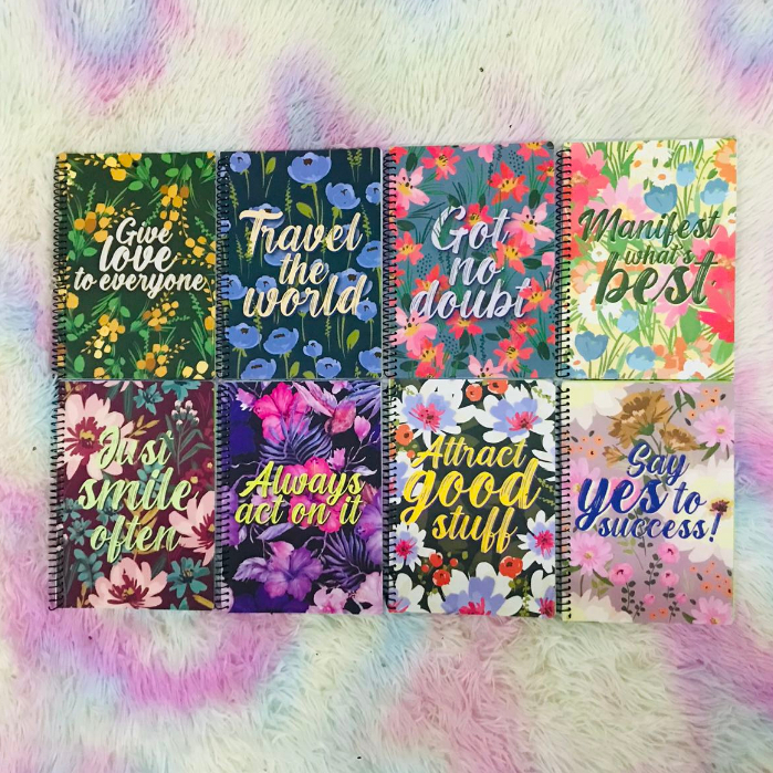 Spring Leaf Premium 685 Spiral Notebook Inspire RANDOM DESIGN (INSPIRE ...