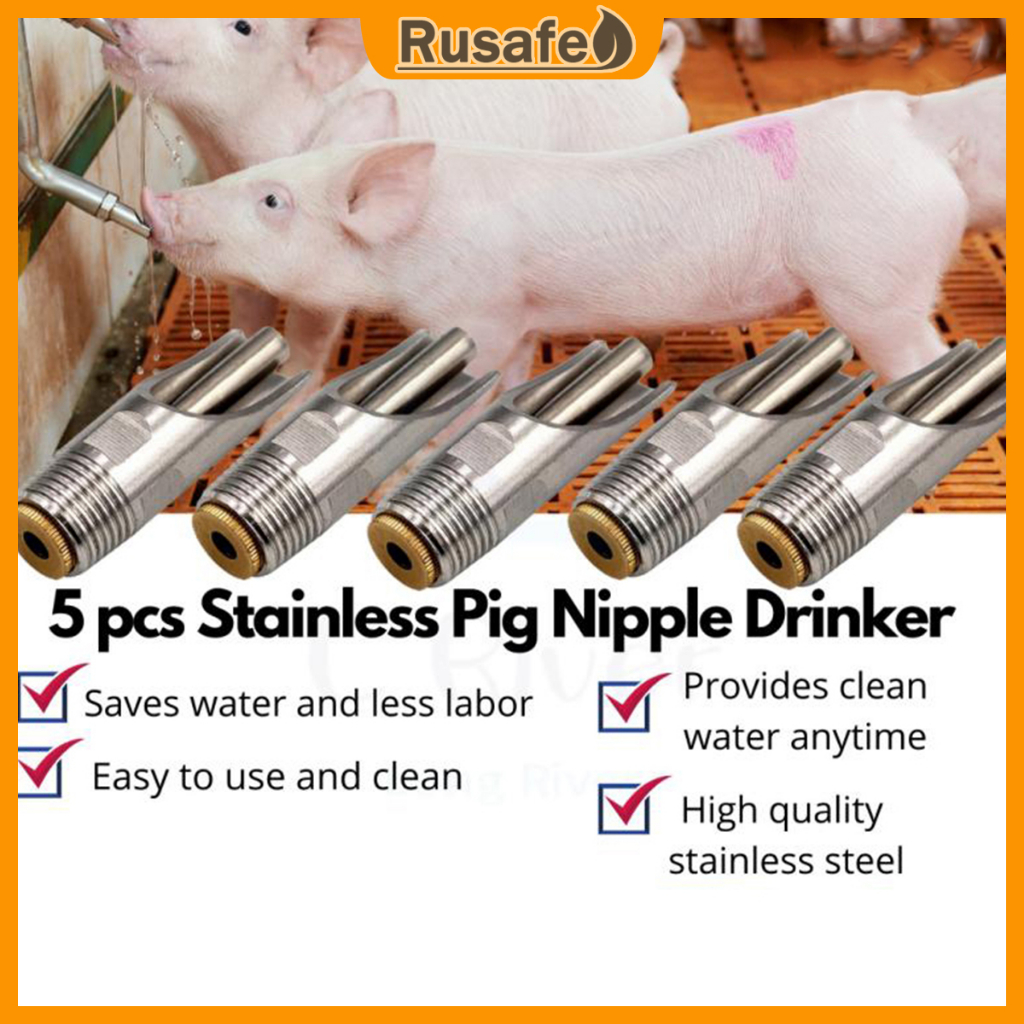 Pig with water dispenser stainless steel pig water mouth pig mouth ...