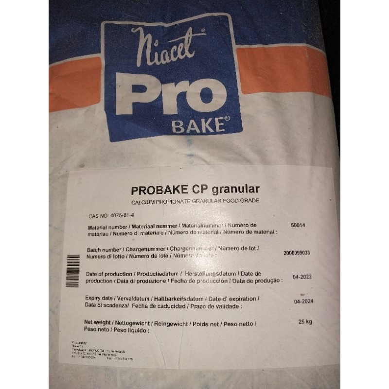 Calcium Propionate NIACET Anti Amag 25kg | Shopee Philippines