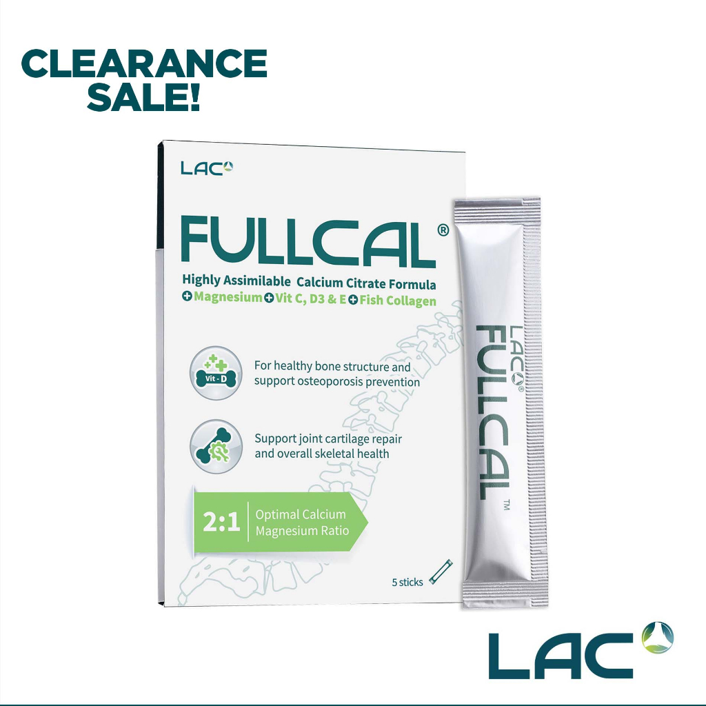 LAC Fullcal Lemon 5 Sticks (Consume within November 2023) | Shopee ...