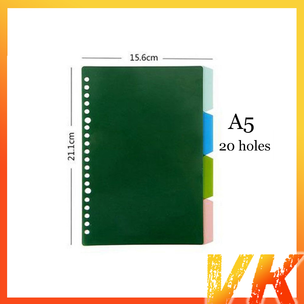 Vk Thicken A5 B5 A4 Loose Leaf Refillable Notebook Shell With Refill Binder Notebook College
