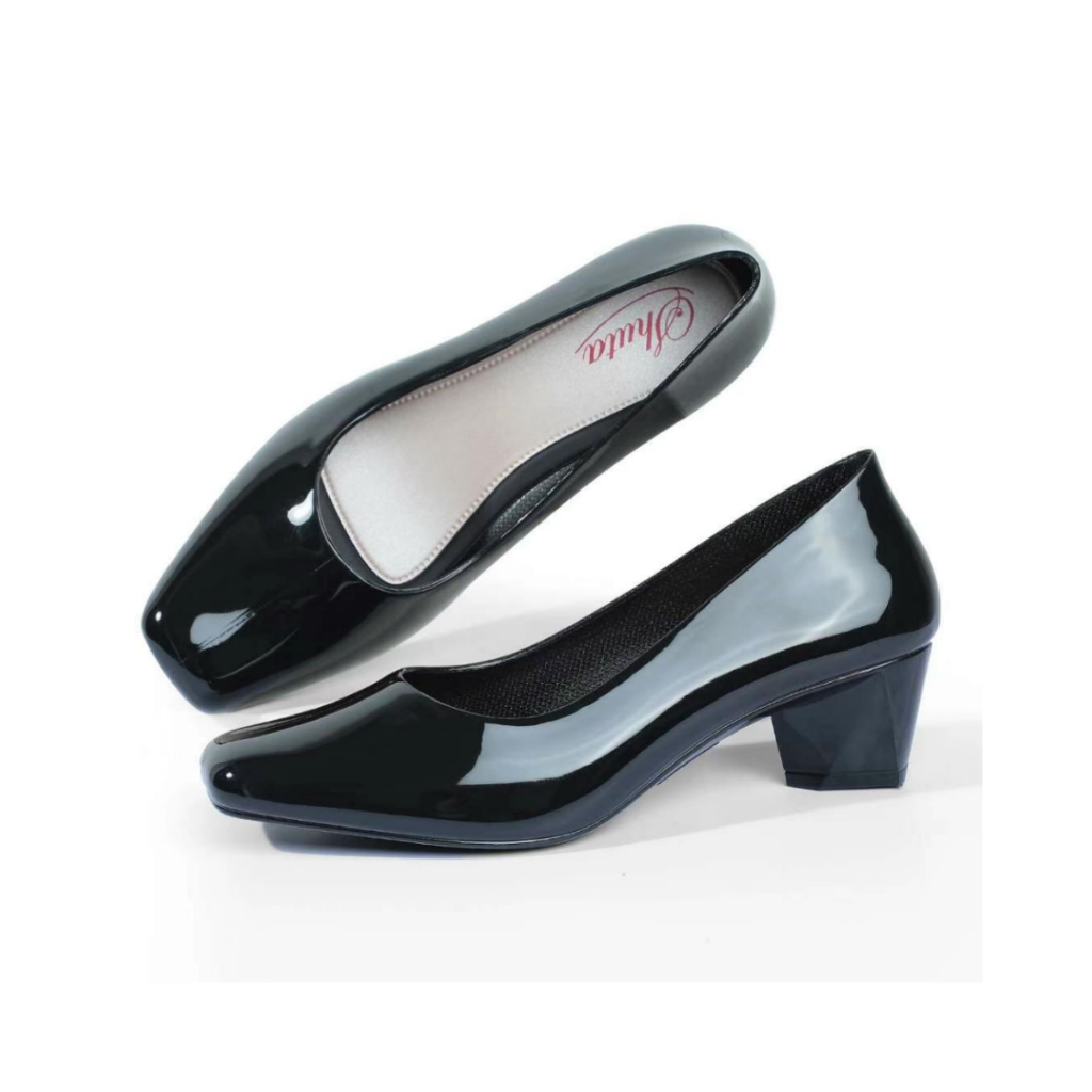 Women's Black Shoes 648L#Fashion Student Shoes Work Shoes High Heels ...