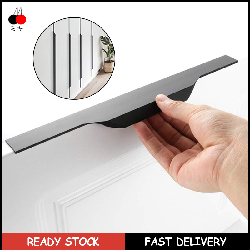 Dark Embedded Wardrobe Handle Long Invisible Handles Non-Perforated ...
