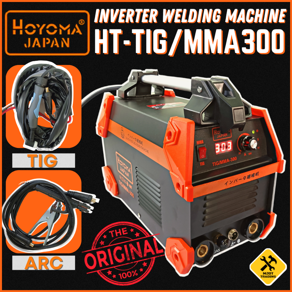 HOYOMA JAPAN (ORIGINAL) 300AMP TIG/MMA INVERTER WELDING MACHINE (TIG ...