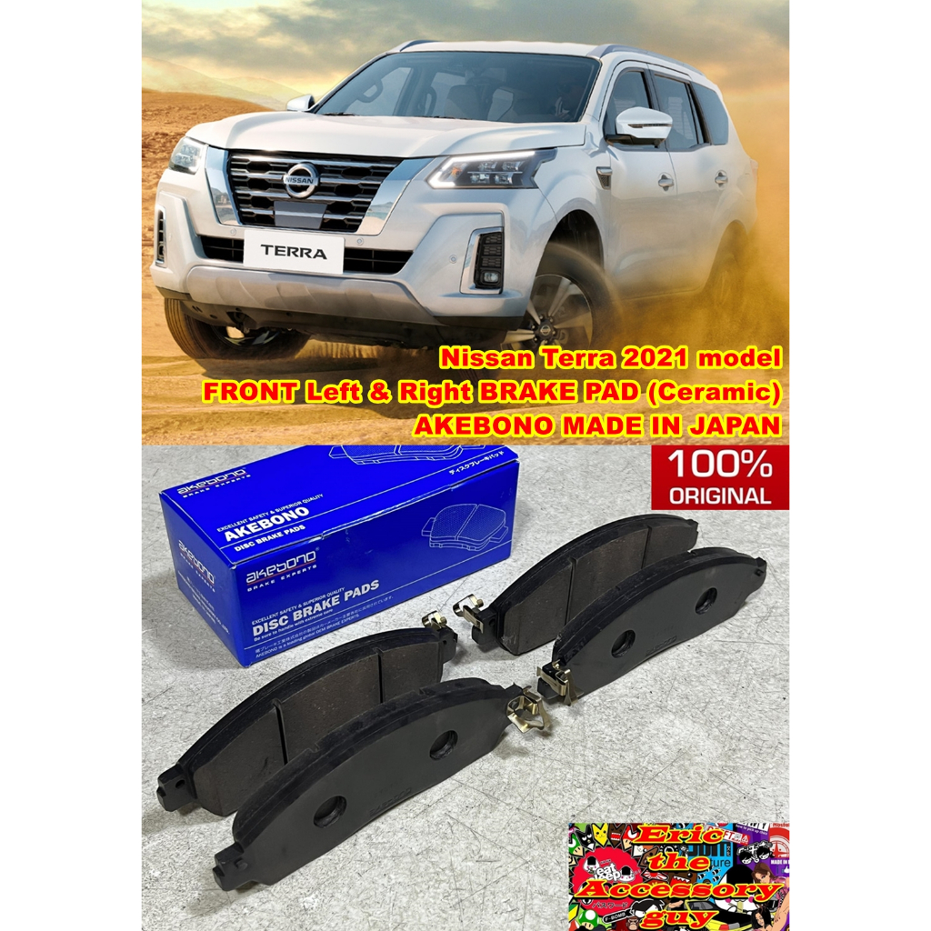 Nissan Terra Ceramic Front Brake Pads for 2021 model (Original Akebono) | Shopee Philippines