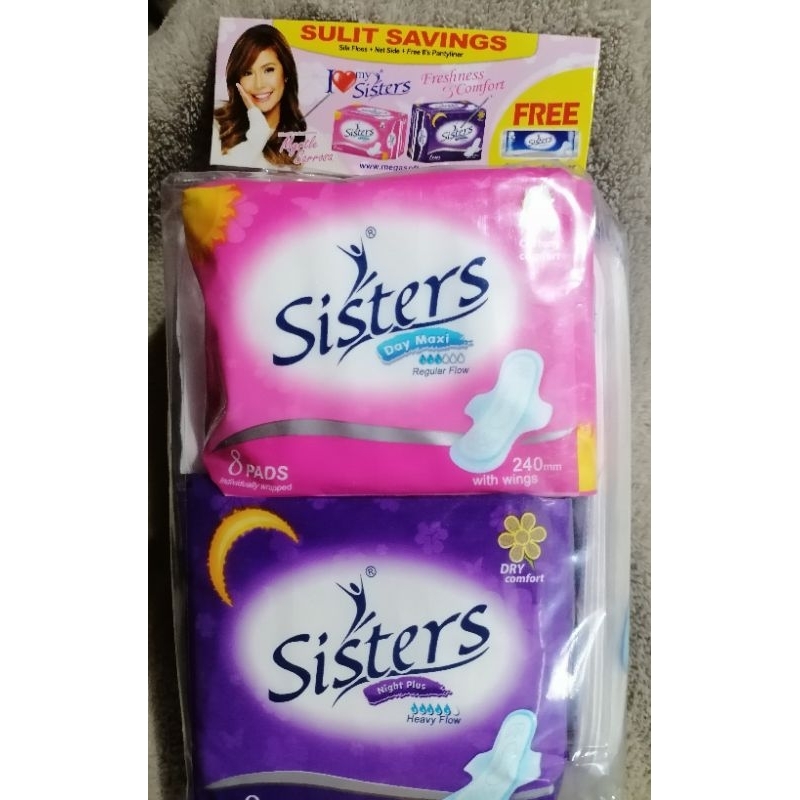 Sisters sanitary napkin sulit pack | Shopee Philippines