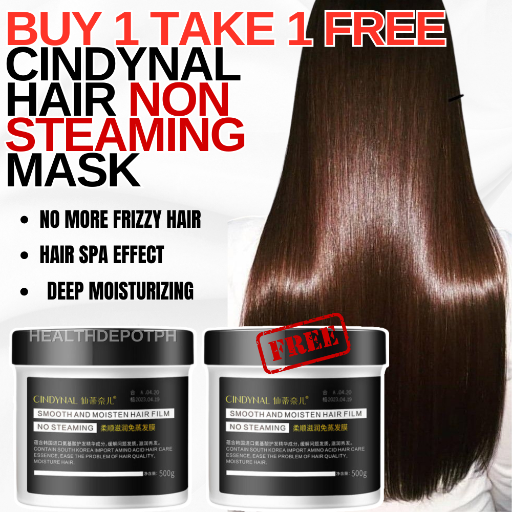 BUY 1 TAKE 1 CINDYNAL Hair Non Steaming Mask Repair Damaged Hair Anti ...