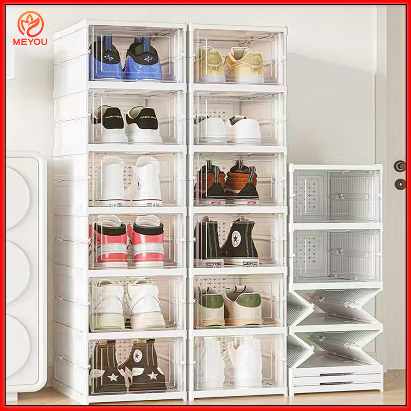 Big SIze Shoe Box Storage Shoe Rack Organizer Flip-open Storage Box ...