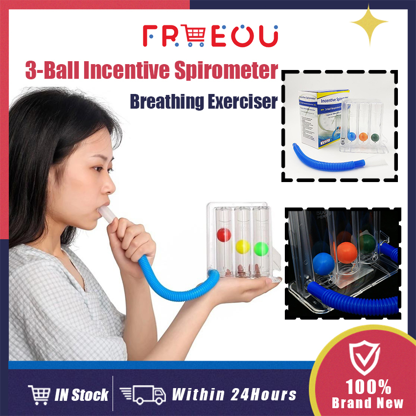 Elderly Deep Breathing Lung Exerciser 3-Ball Deep Breathing Exerciser ...