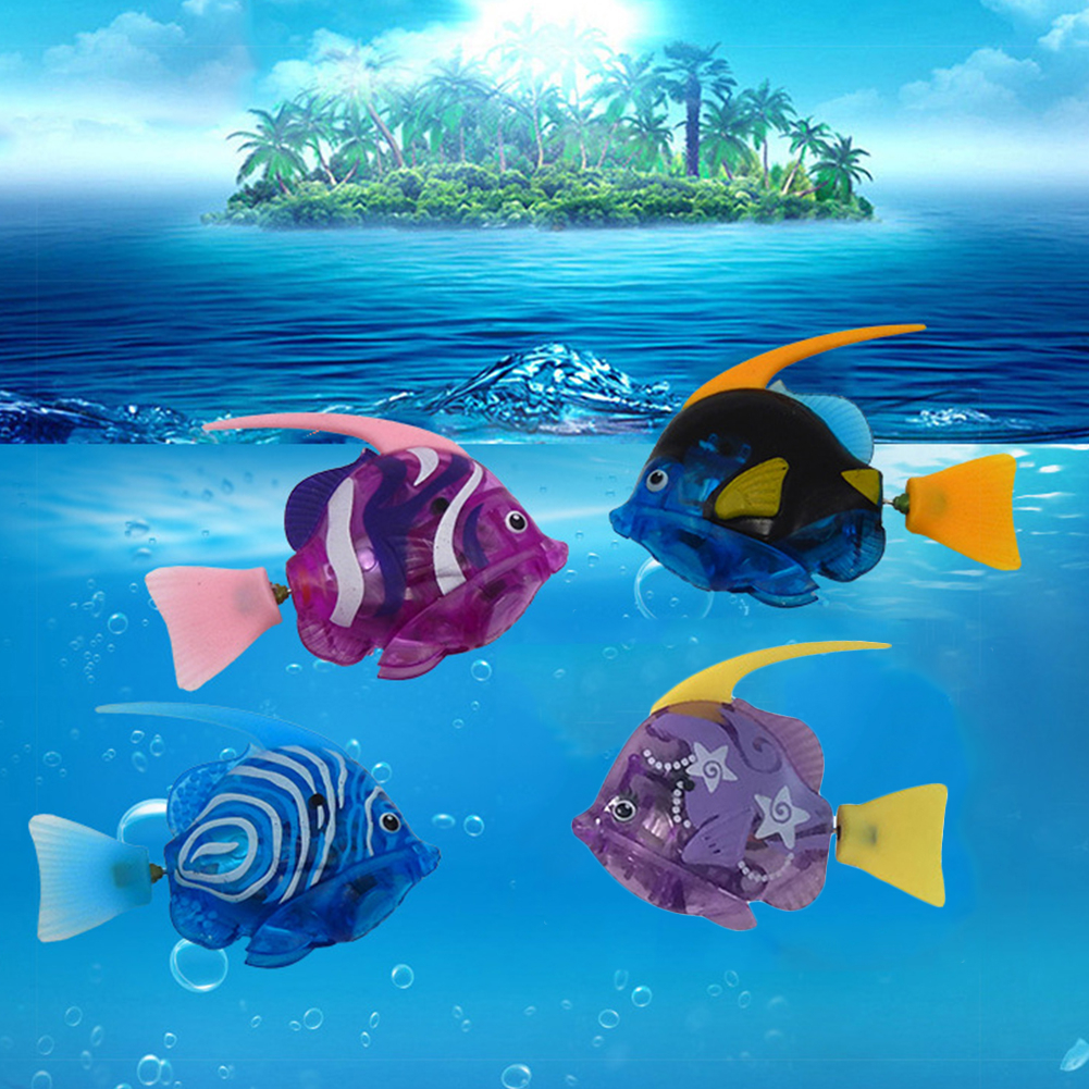 Electric Fish Animal Pets Fish Swim In Water Tank Bathtub Toy Fake Fish ...