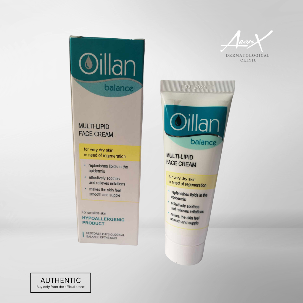 Oillan Multi-Lipid Facecream for VERY dry skin with Hyaluronic Acid (40 ...