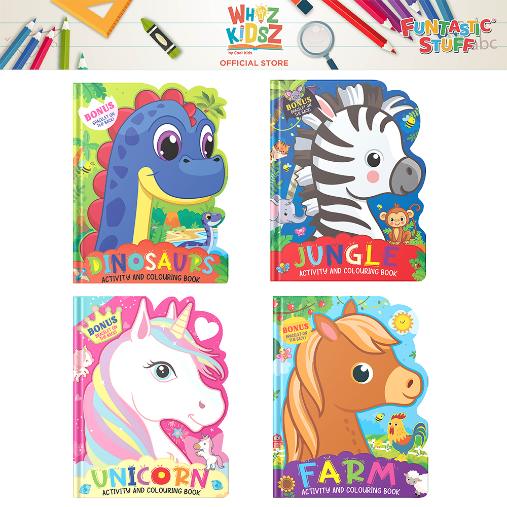Whiz Kidsz Activity and Colouring Book, Books for Kids | Shopee Philippines