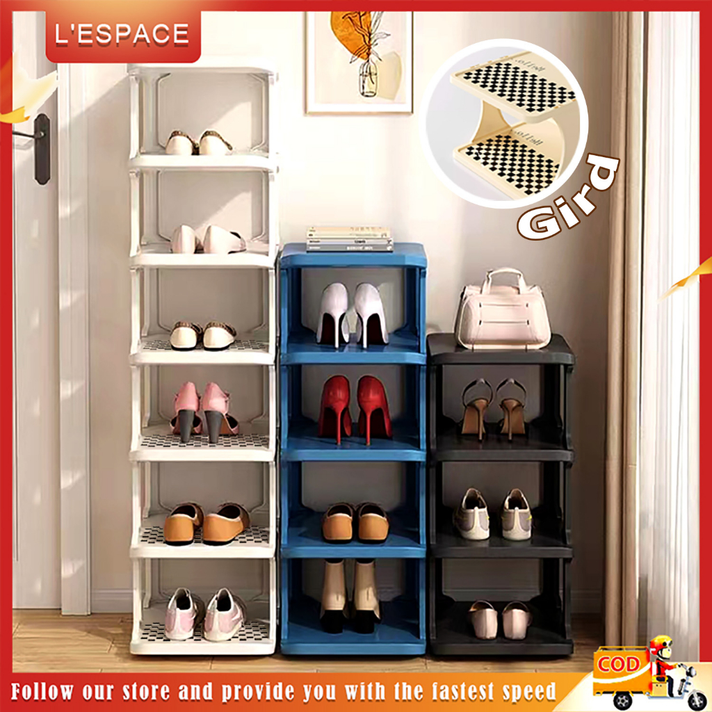 Shoe Rack Plastic Multi-Layer Standing Shoe Organizer Shoe Storage ...