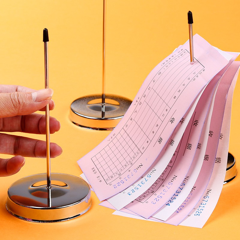 Metal Straight Rod Ticket Fork Spike Stick Menu Holder Paper Pin Paper ...