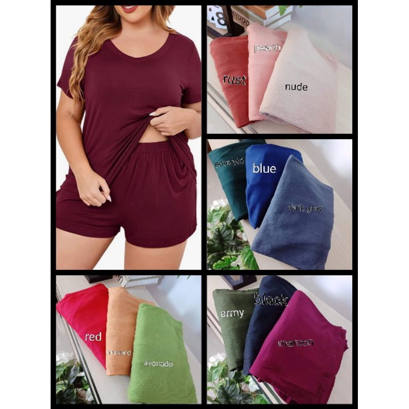 Plus size Plain terno short | Shopee Philippines