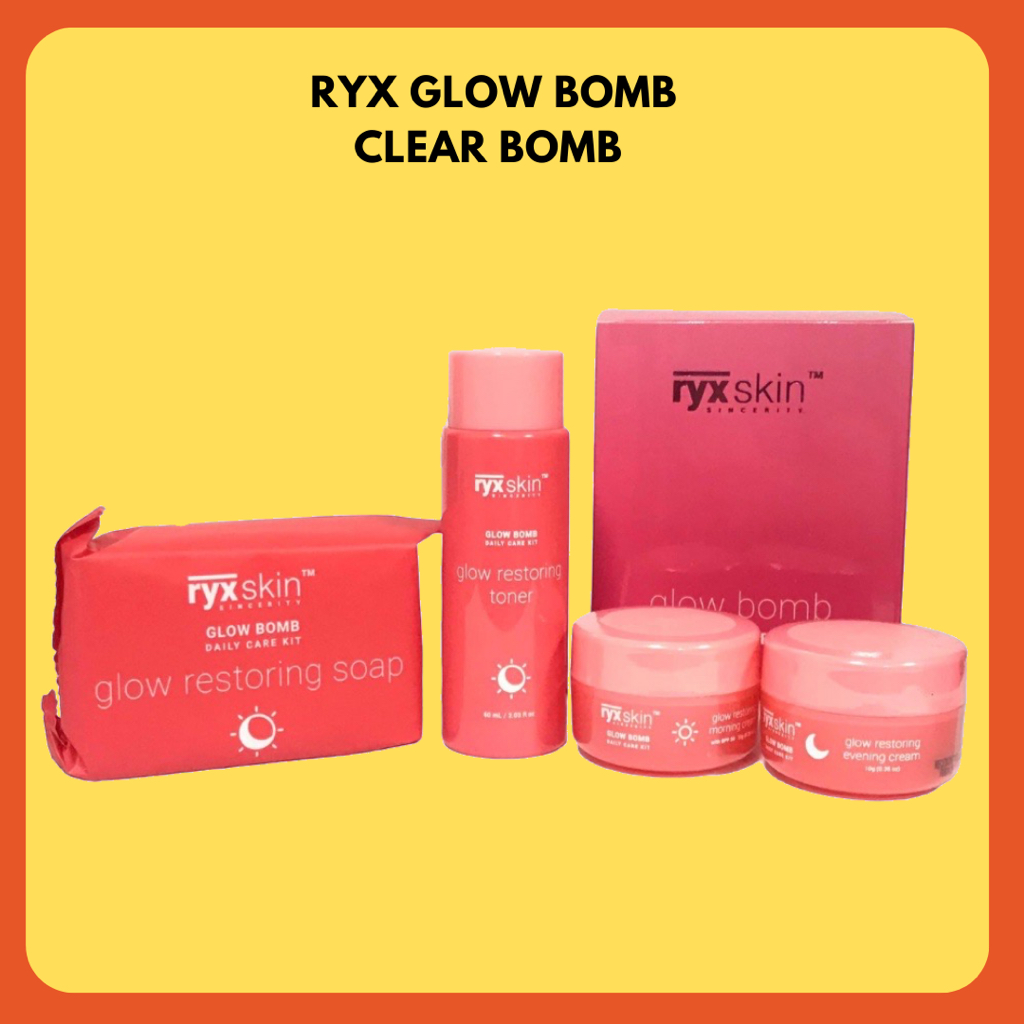 RYX SKIN GLOW BOMB CLEAR BOMB DAILY CARE KIT | Shopee Philippines
