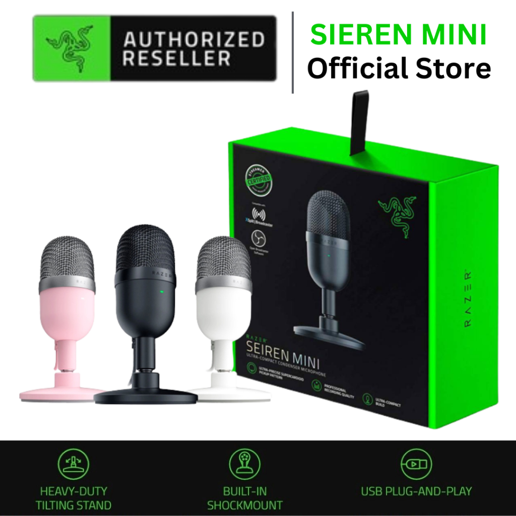 Razer Seiren Mini Razer Mic Razer Microphone Razer Ultra-compact ...