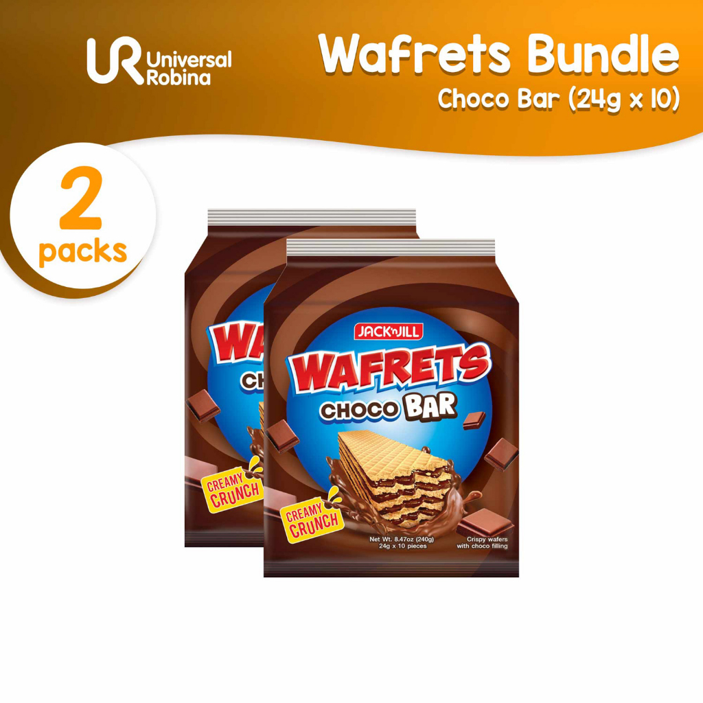 2 x Wafrets Choco Bar (24g x 10) | Shopee Philippines