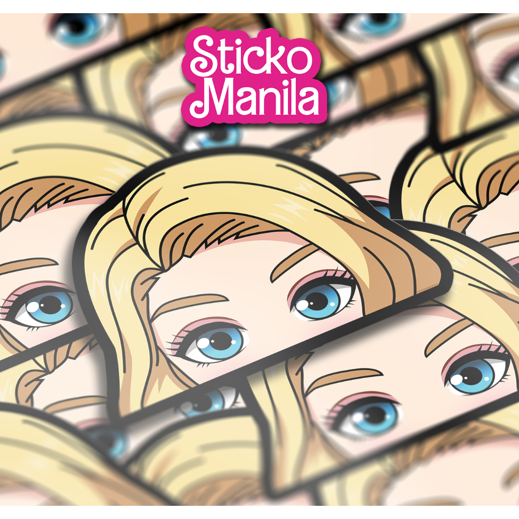 Sticko Manila : Barbie (Peeker) | Shopee Philippines