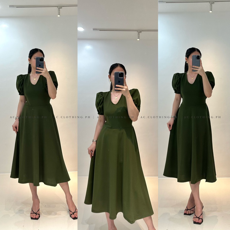 ADELINE PADDED PLAIN Puff sleeve | Shopee Philippines